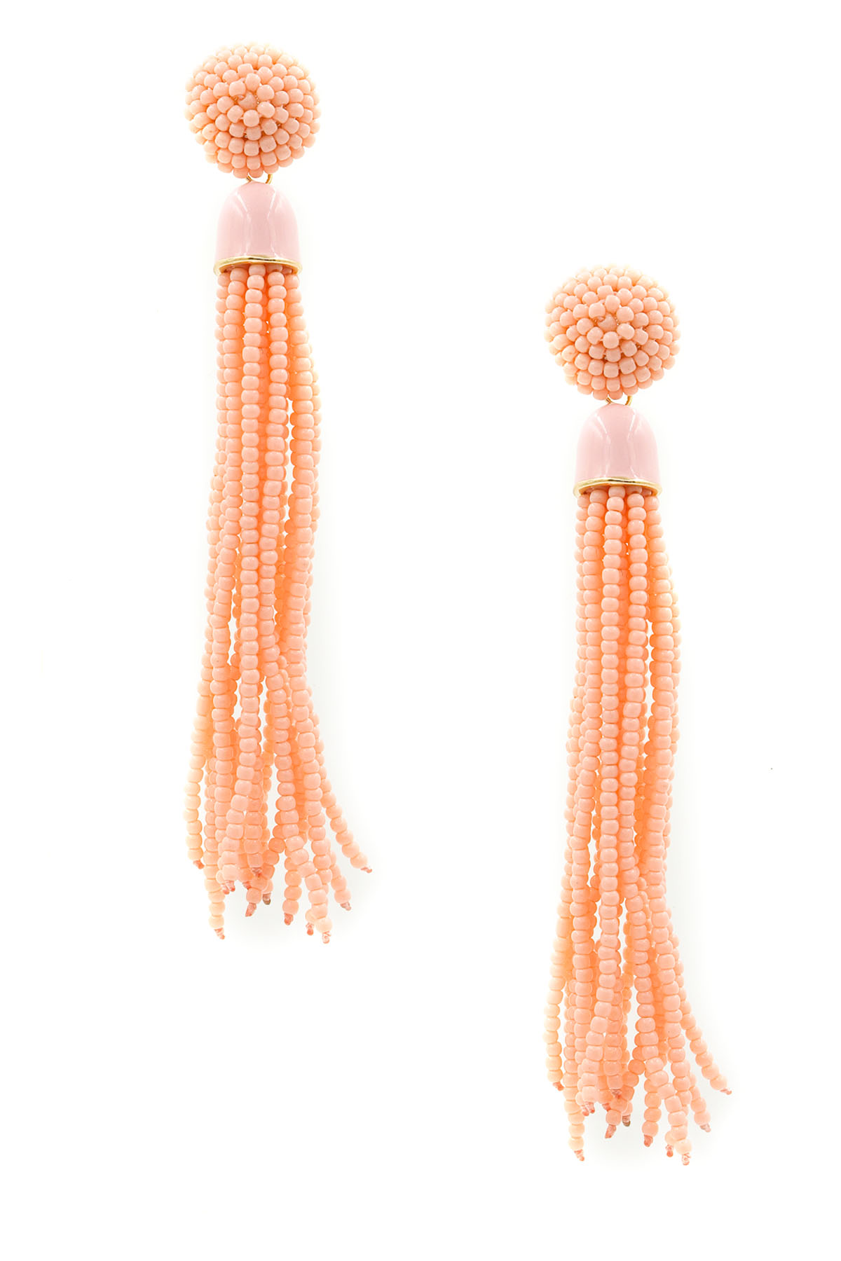 Seed Bead Tassel Earrings