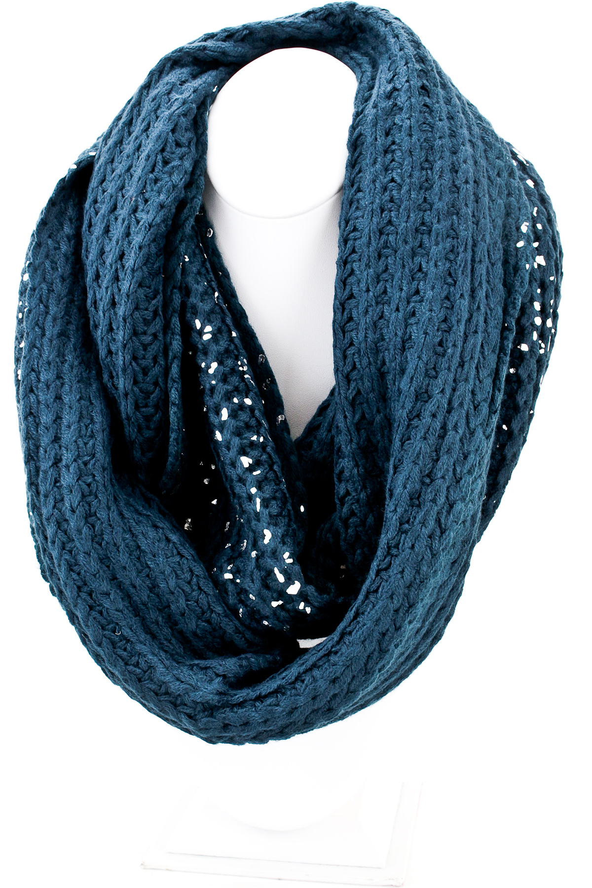 Knit Snow Day Infinity Scarf - Scarves