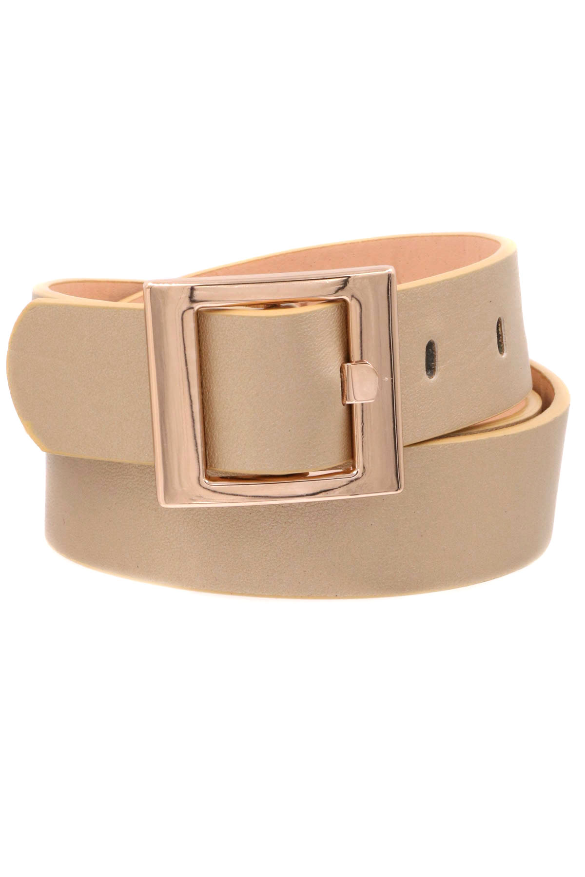 GOLD Square Buckle Belt - Belts