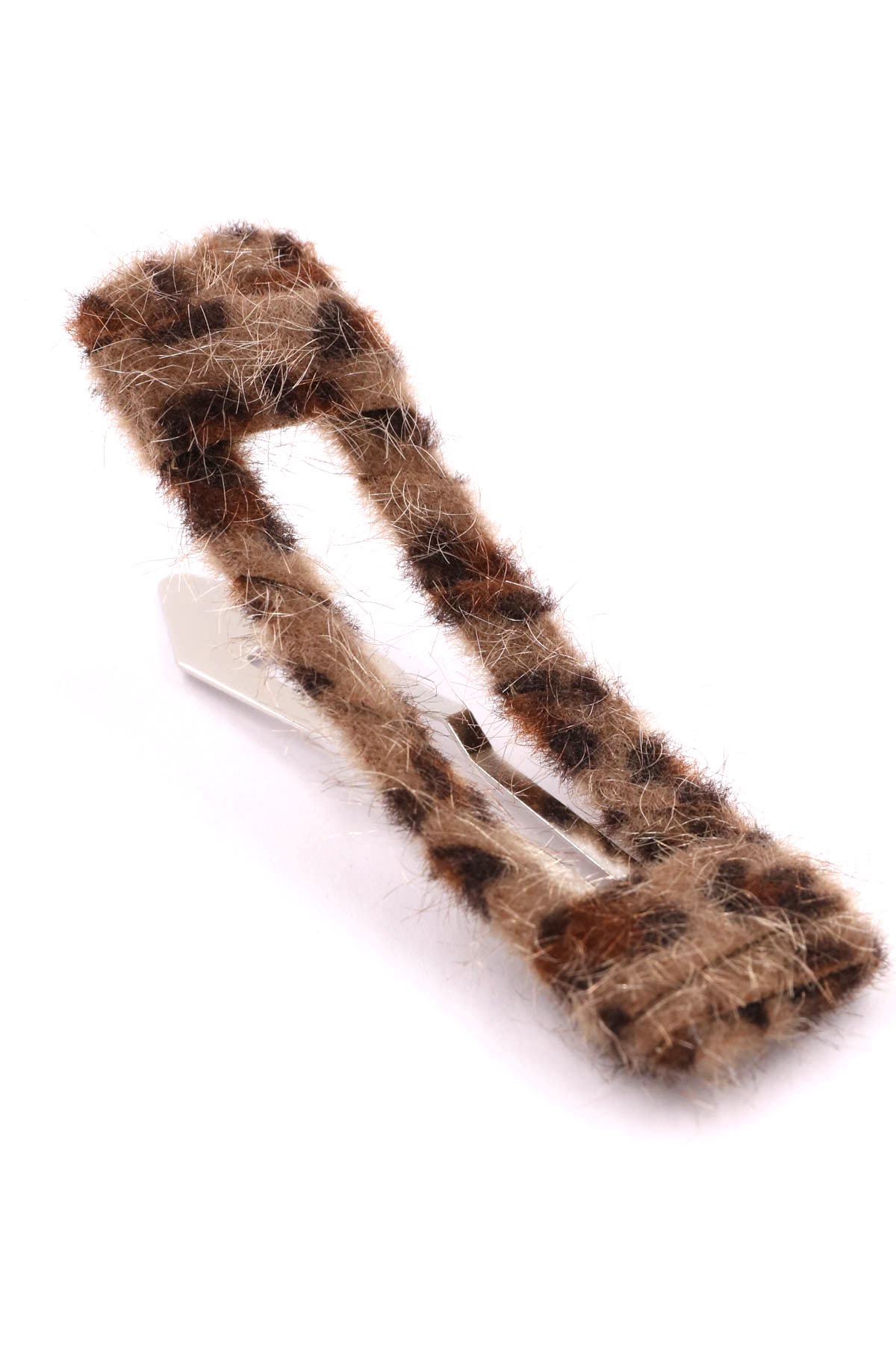 BEIGE Faux Fur Hair Clip - Hair Accessories