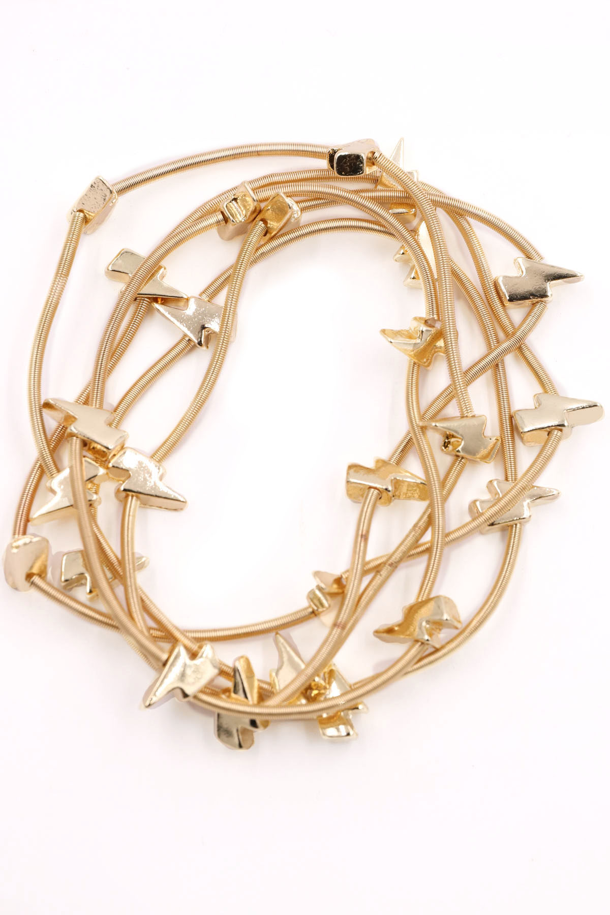 GOLD Lightning Bracelet Set - Bracelets