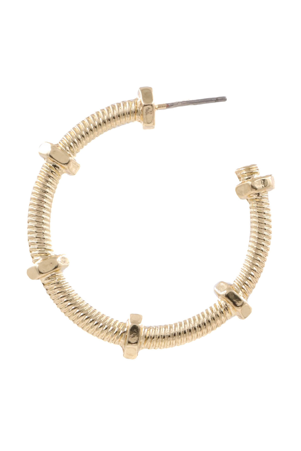 GOLD Metal Hoop Earrings