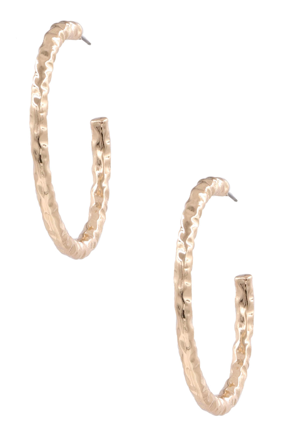 GOLD Metal Hoop Earrings