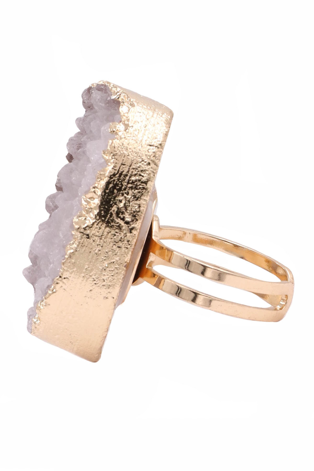 WHITE Semi Precious Stone Ring - Rings