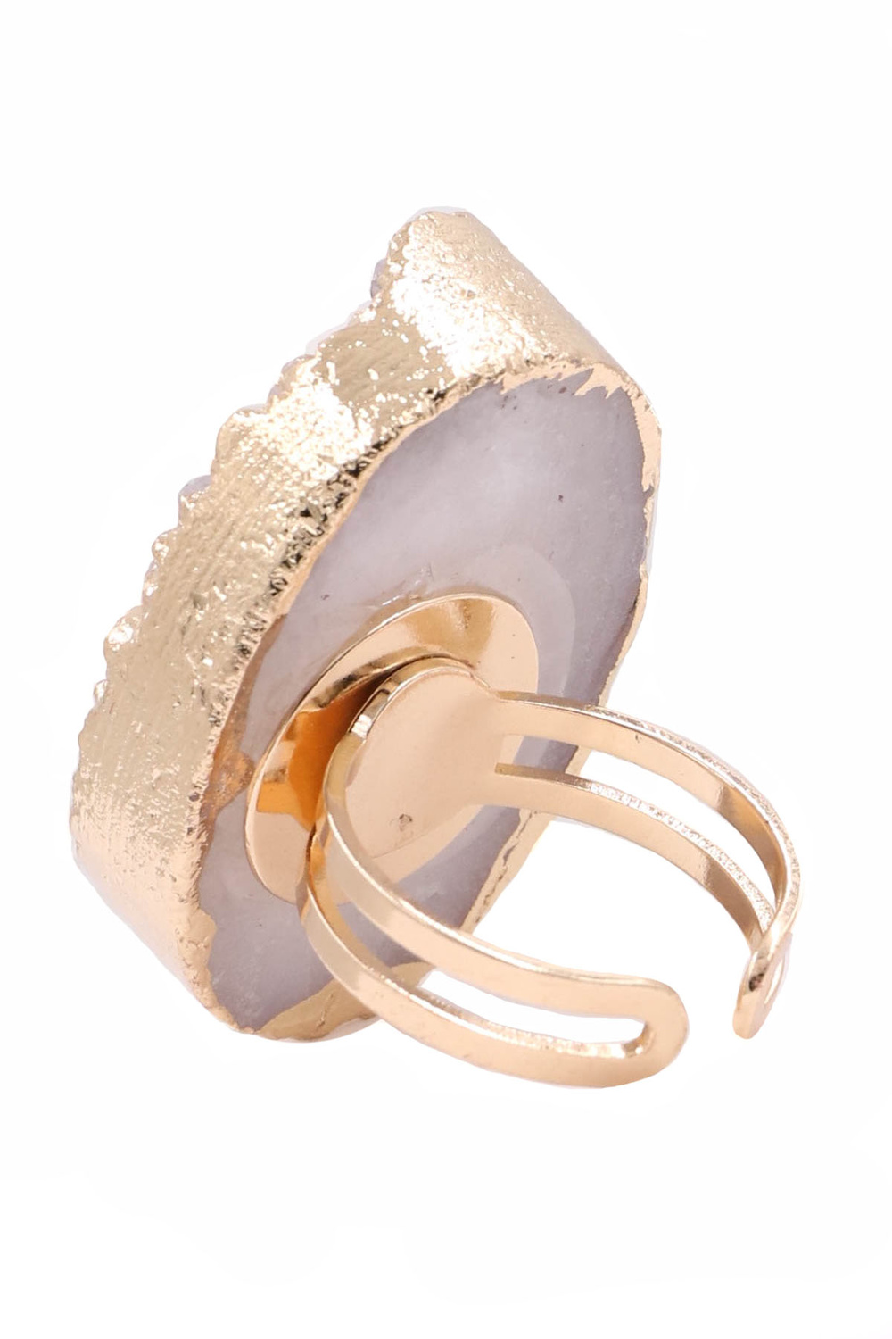 WHITE Semi Precious Stone Ring - Rings