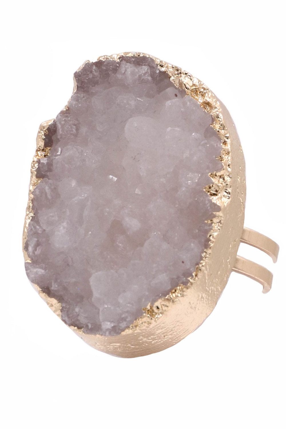 WHITE Semi Precious Stone Ring - Rings