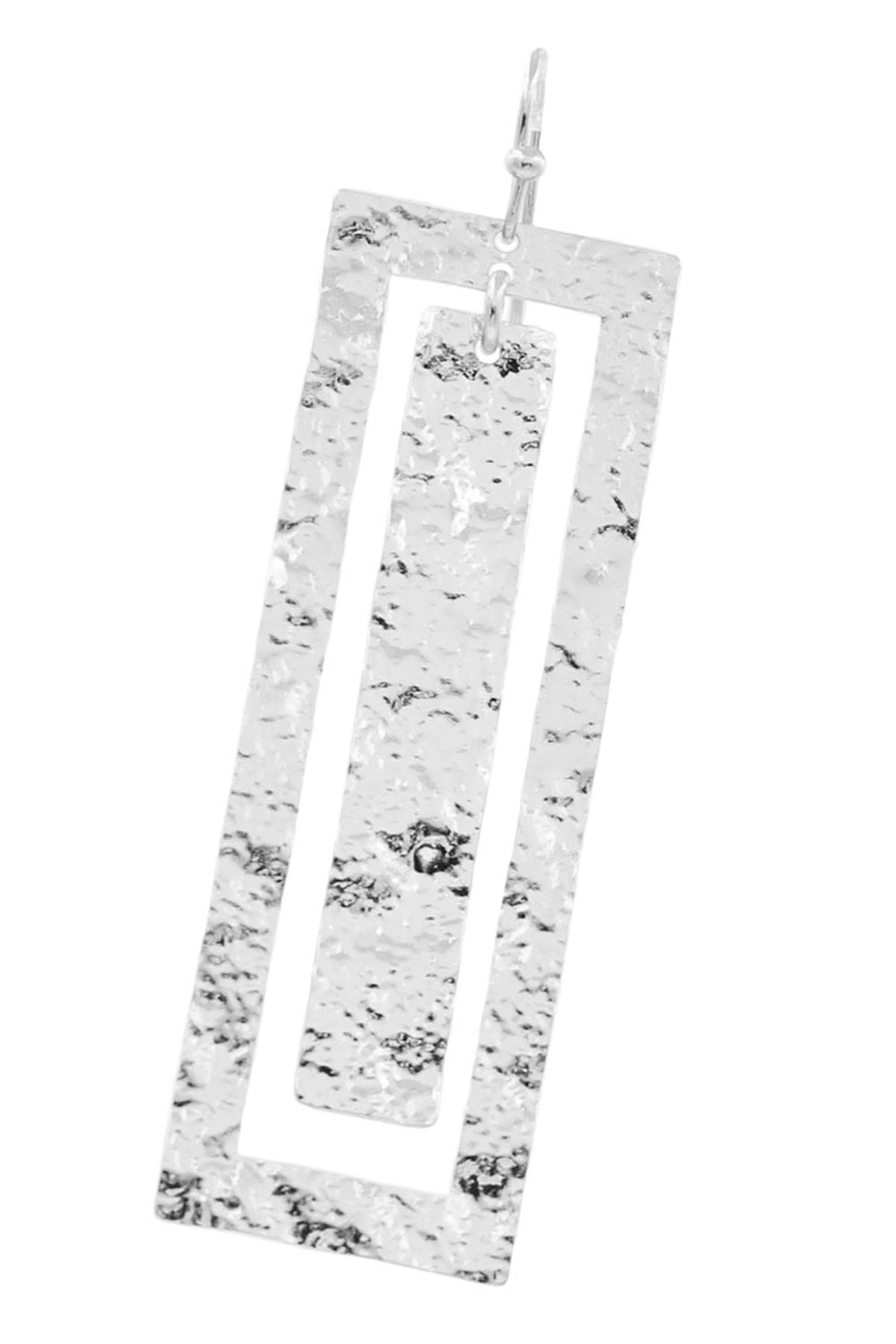 GOLD Layered Rectangular Drop Earrings