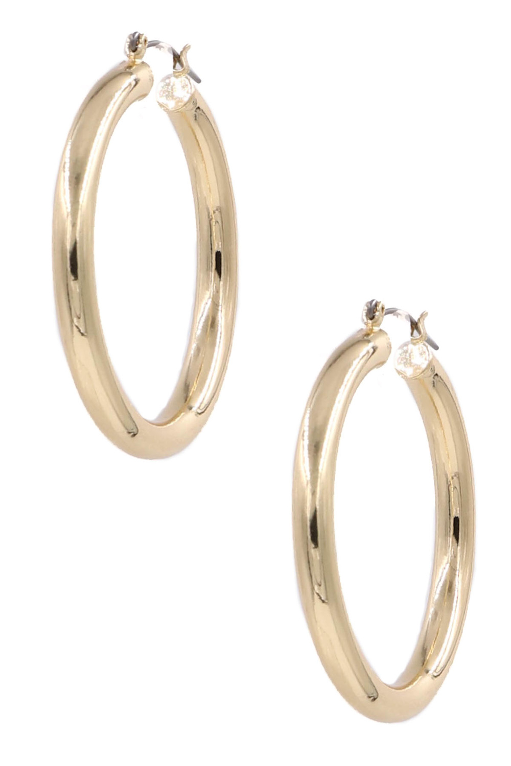GOLD Metal Hoop Earrings